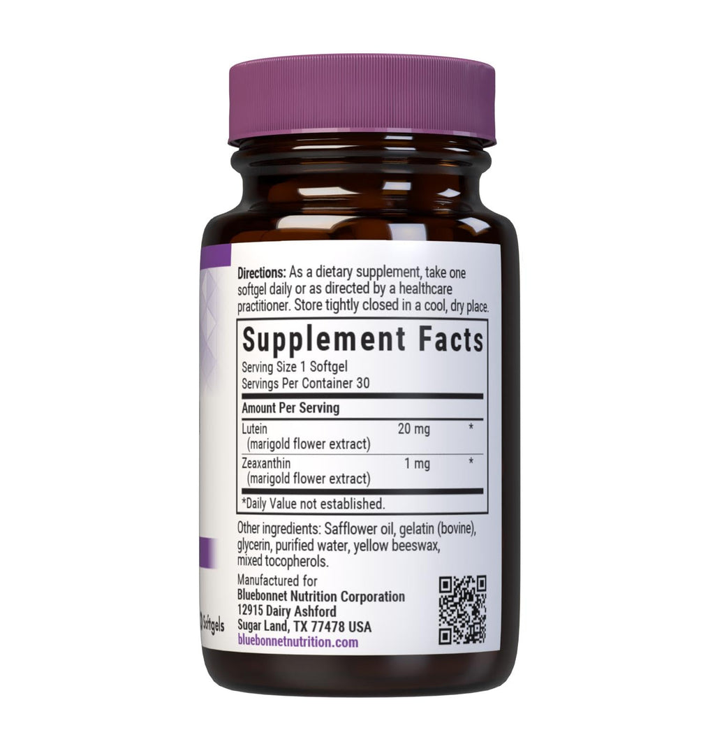 20 mg lutein supplement for vision support