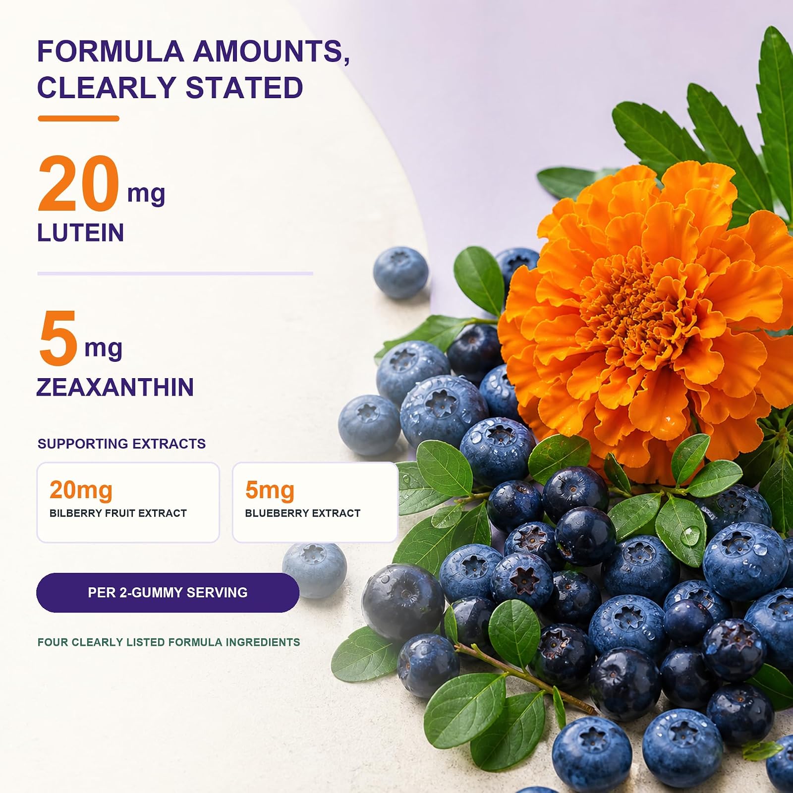20 mg Lutein & Zeaxanthin gummies