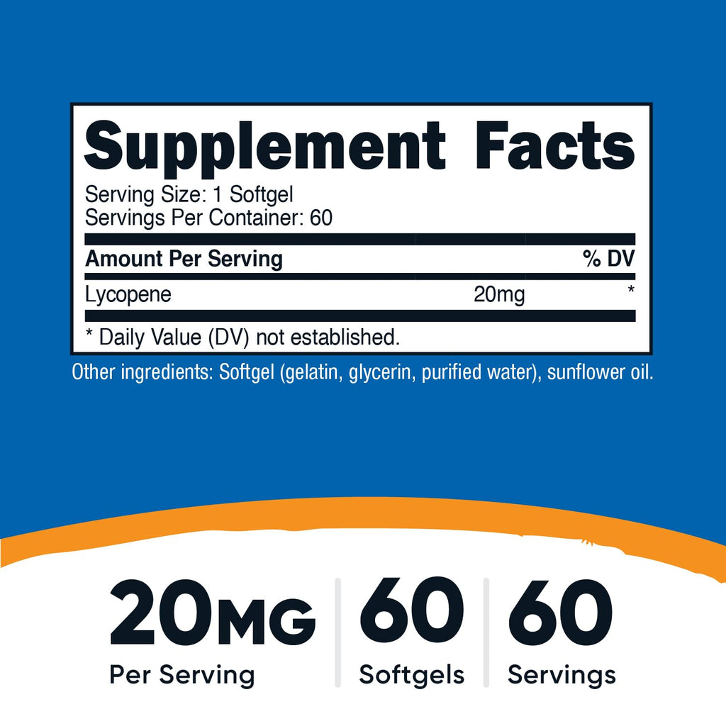 20 mg lycopene softgels for health