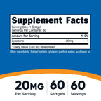 20 mg lycopene softgels for health