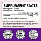 20 mg melatonin for restful sleep