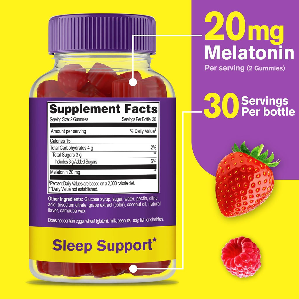 20 mg melatonin gummies for better nights