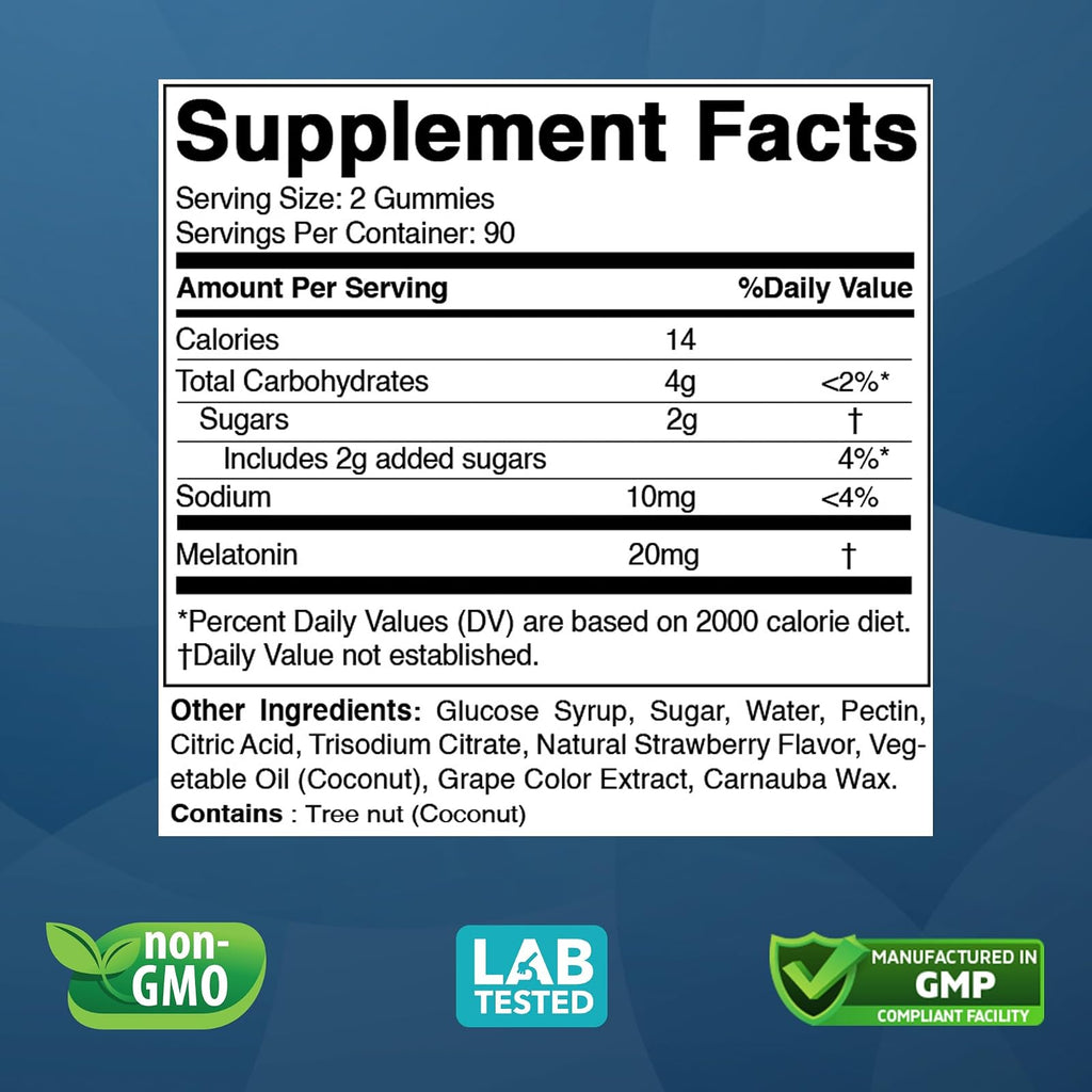 20 mg melatonin gummies for relaxation
