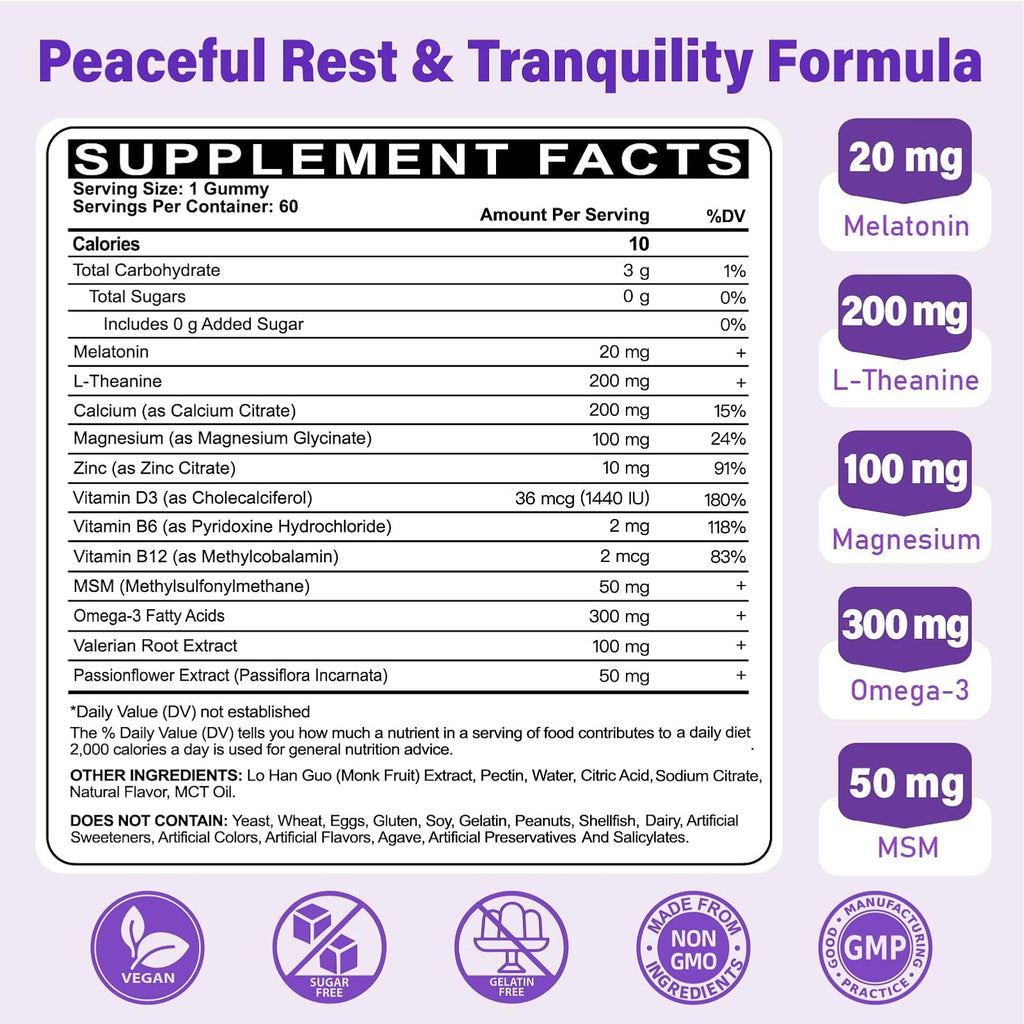 20 mg melatonin gummies for relaxation