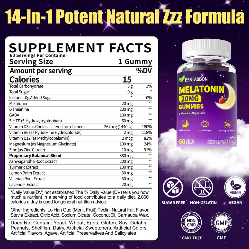 20 mg melatonin gummies for relaxation