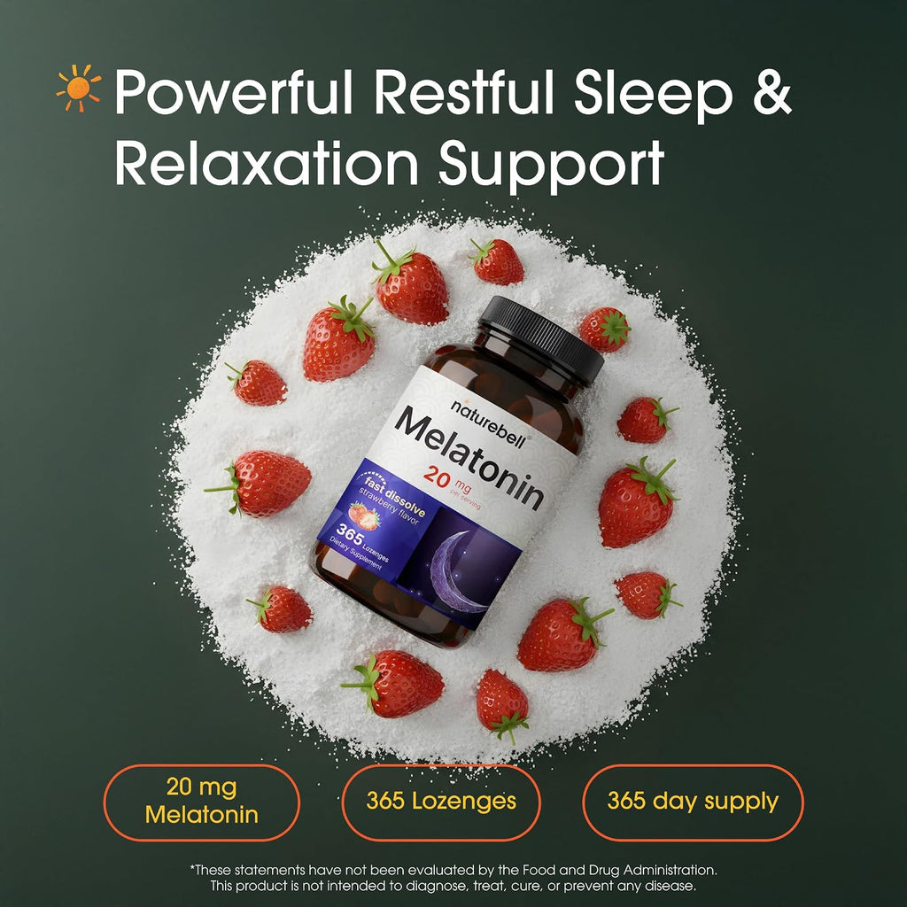 20 mg melatonin lozenges for relaxation