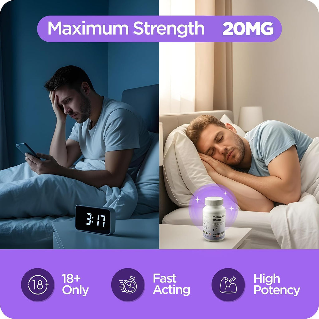 20 mg melatonin tablets for relaxation