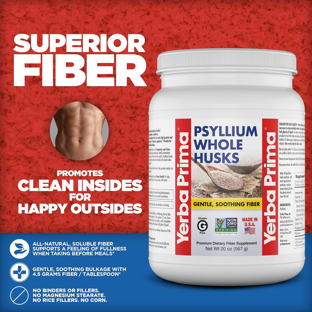 20 oz psyllium husks for gut health