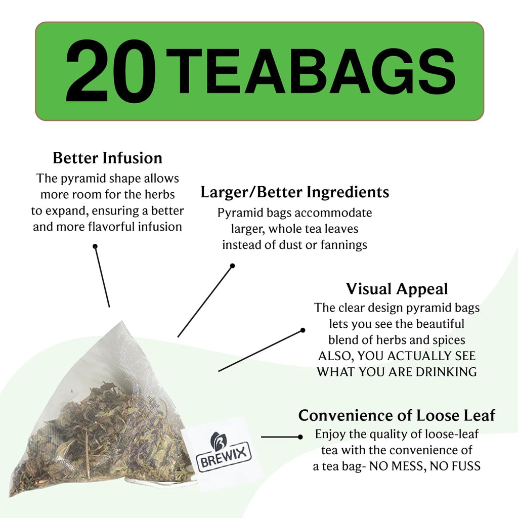 20 pyramid tea bags mint