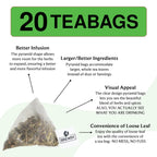20 pyramid tea bags mint