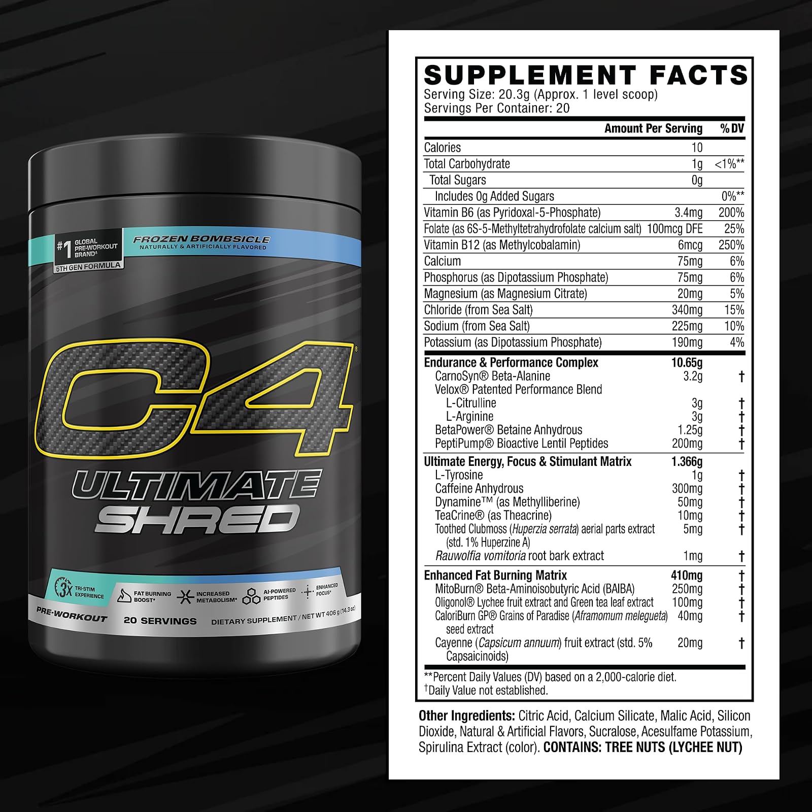 20 servings fat burning formula