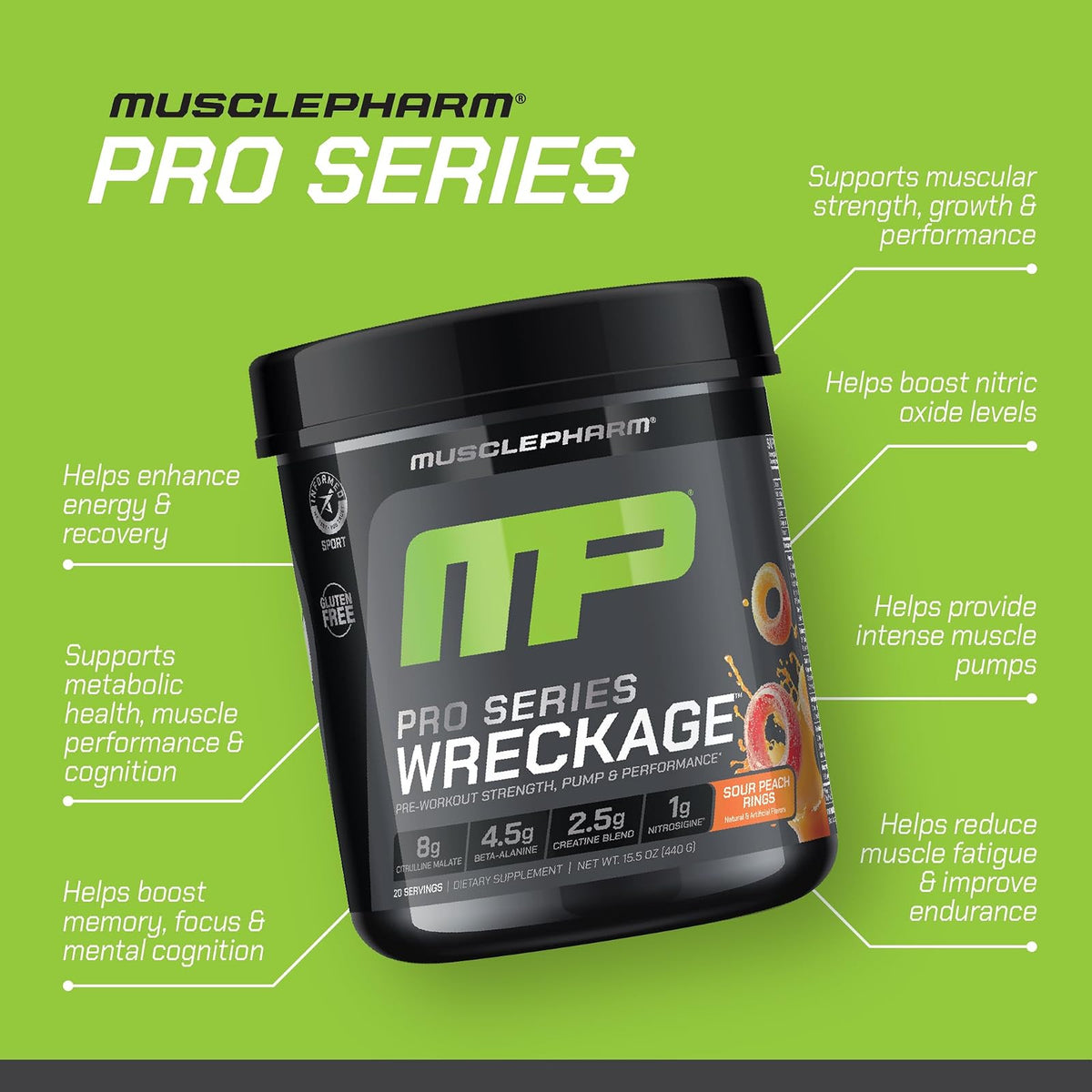 20 servings of MusclePharm pre-workout