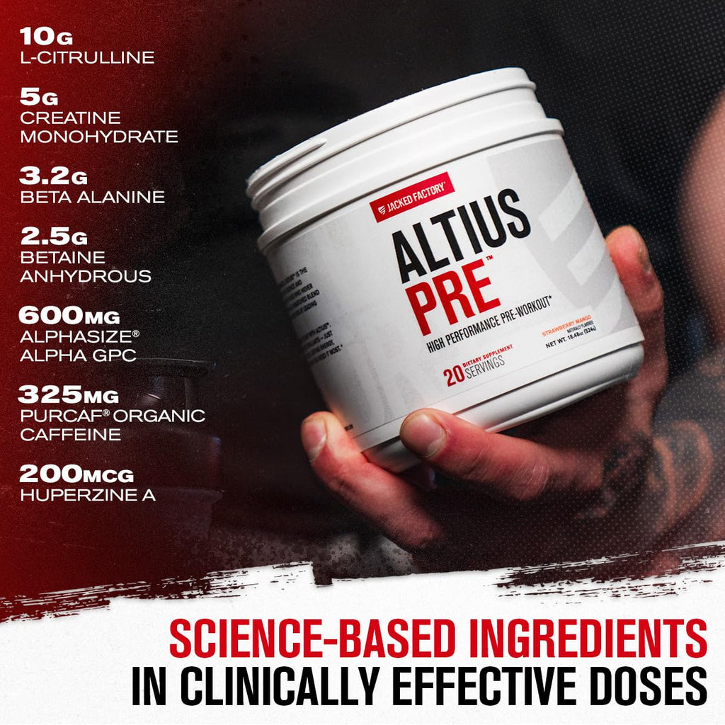 20 servings of pre-workout energy