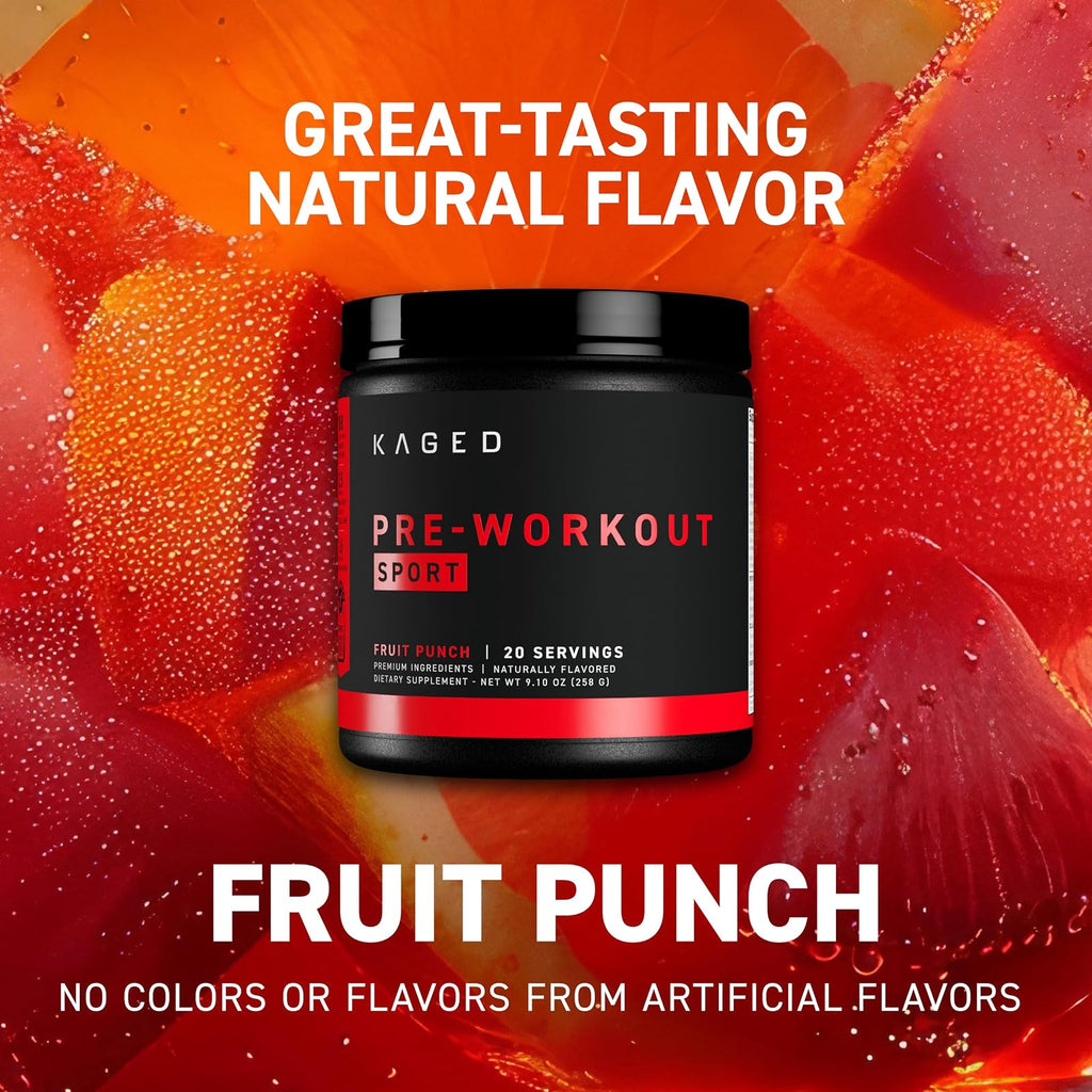 20 servings of pre-workout energy
