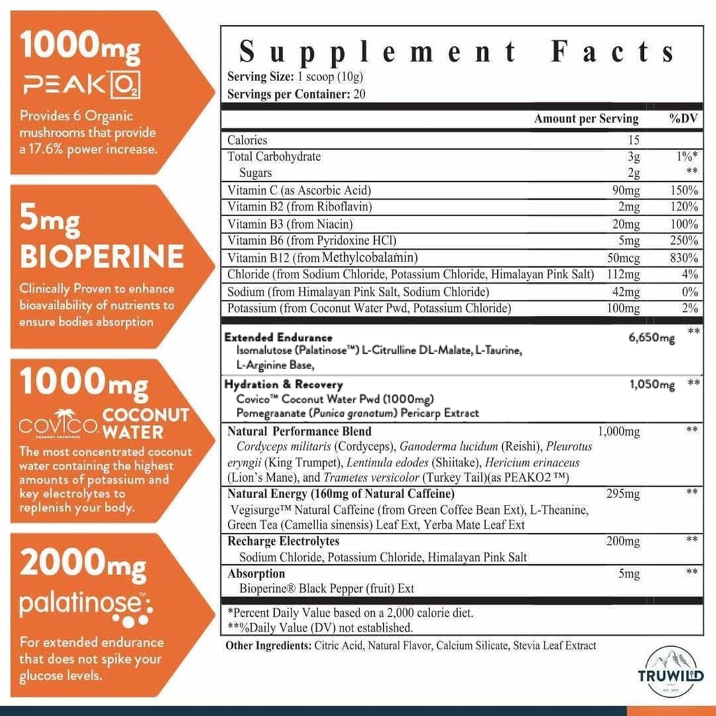 20 servings of pre-workout energy