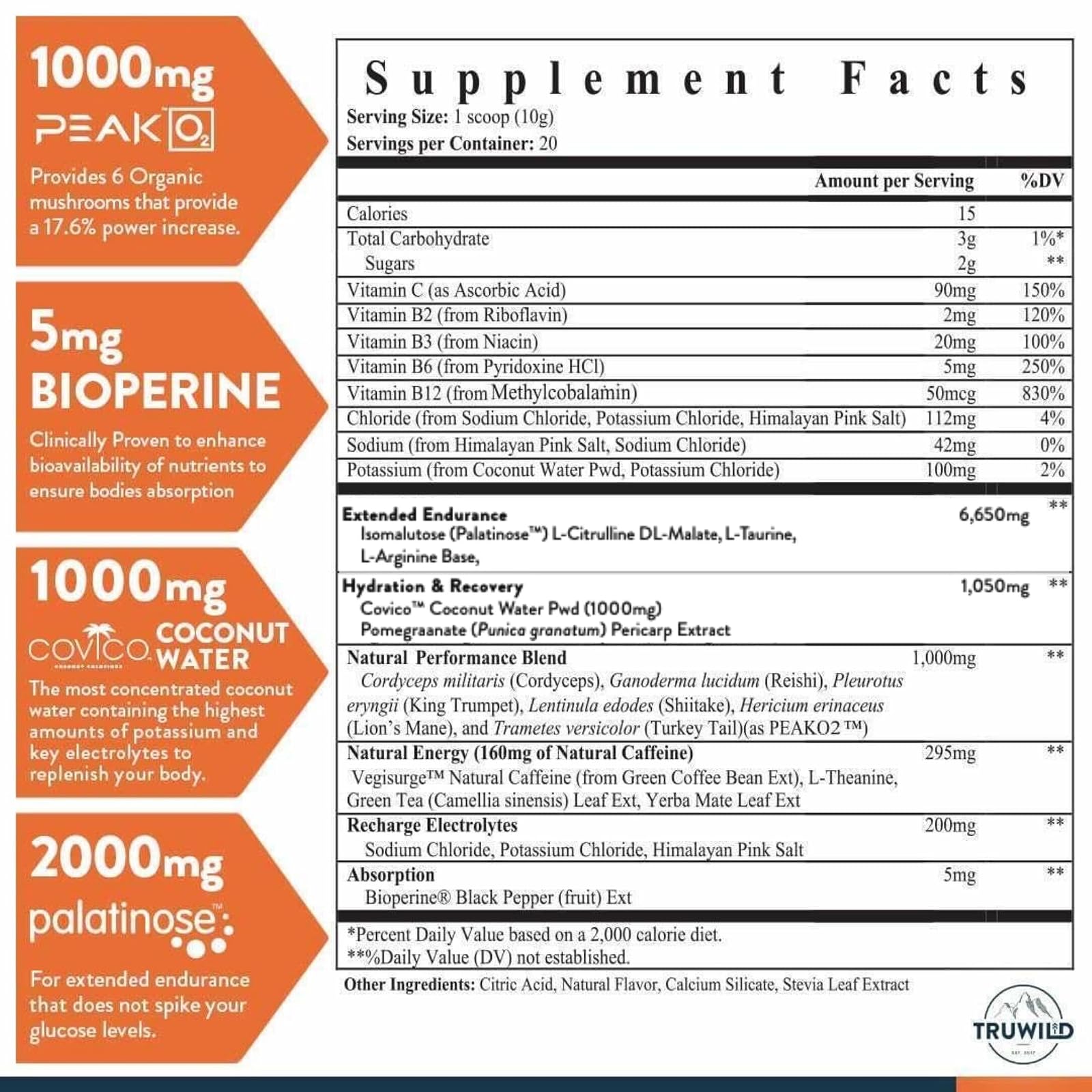 20 servings of pre-workout energy