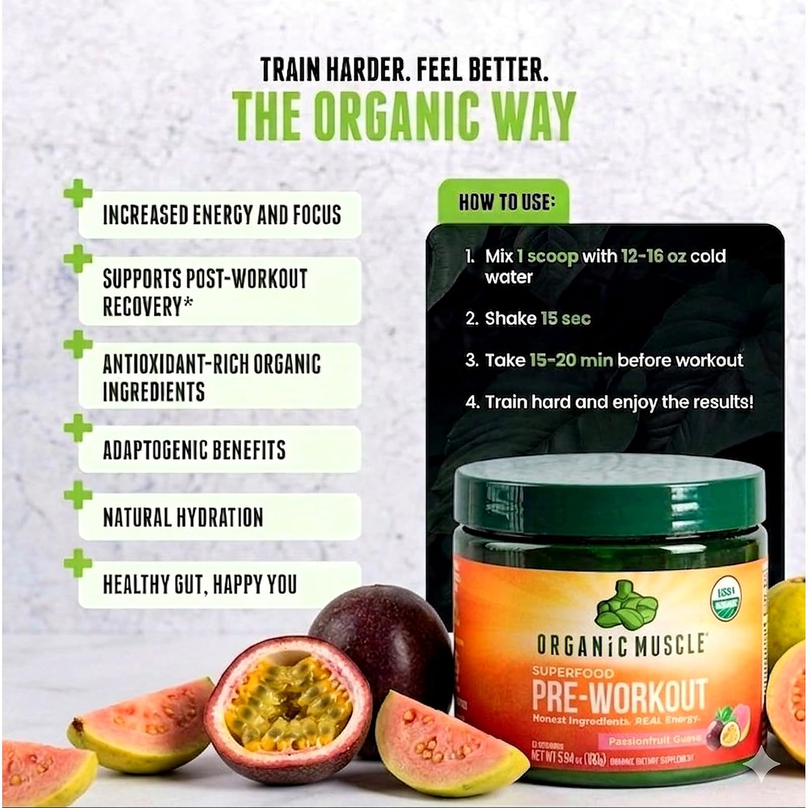 20 servings of pre-workout powder