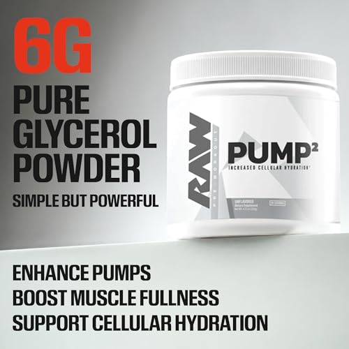 20 servings of RAW Pump2 pre-workout
