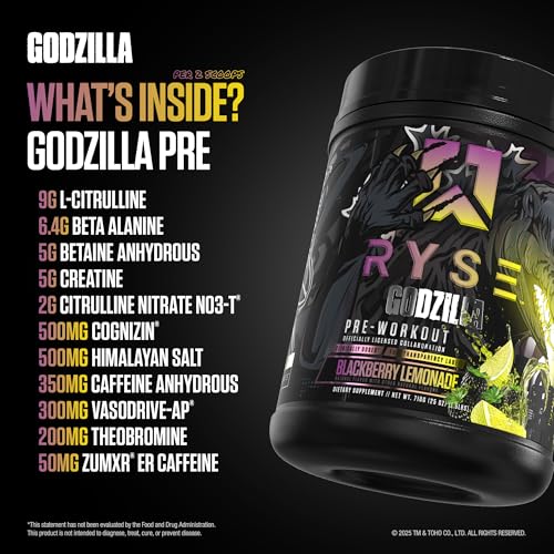 20 servings of RYSE pre-workout powder
