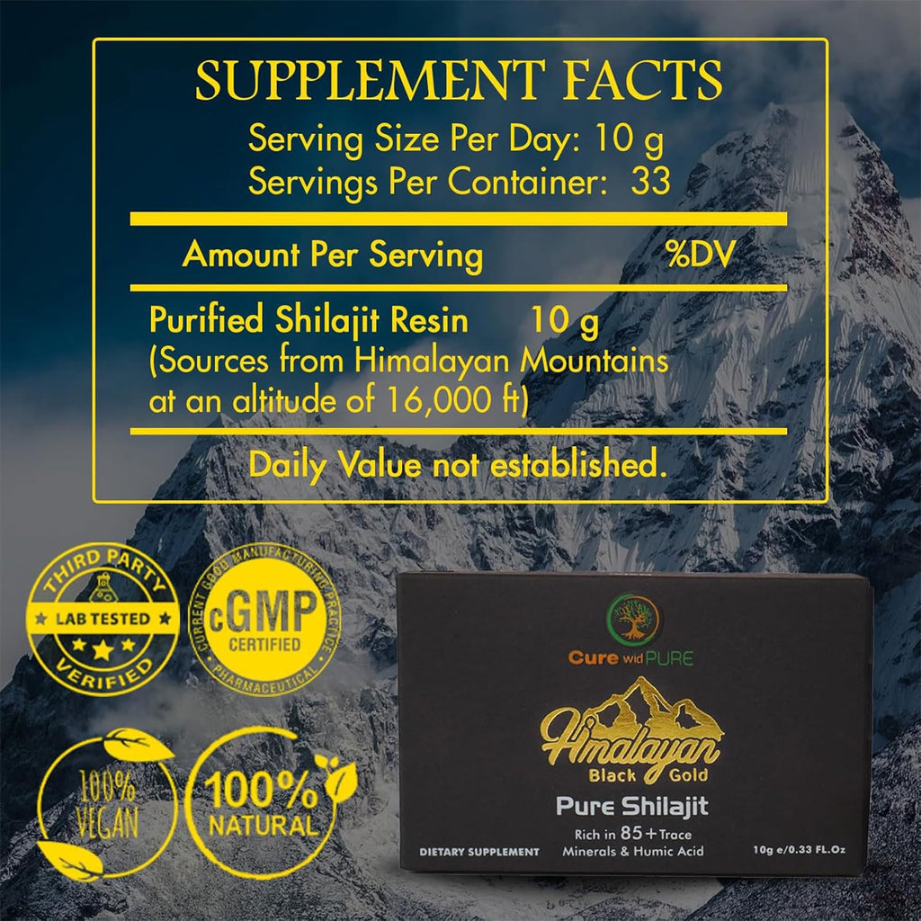 20 servings of Shilajit benefits