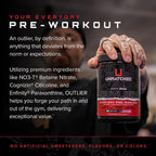 20 servings of Unmatched pre-workout