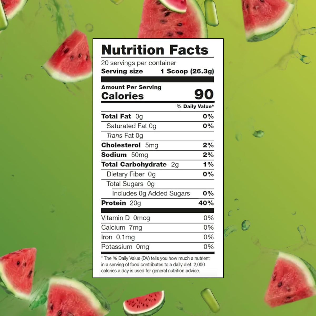20 servings of whey protein goodness