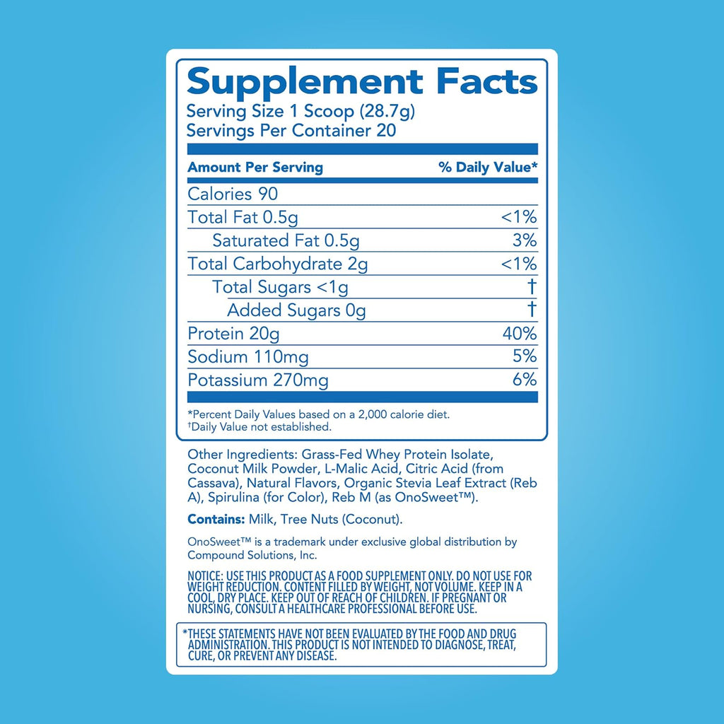 20 servings of whey protein