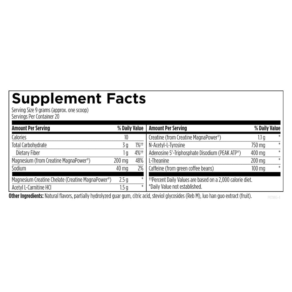 20 servings of workout fuel