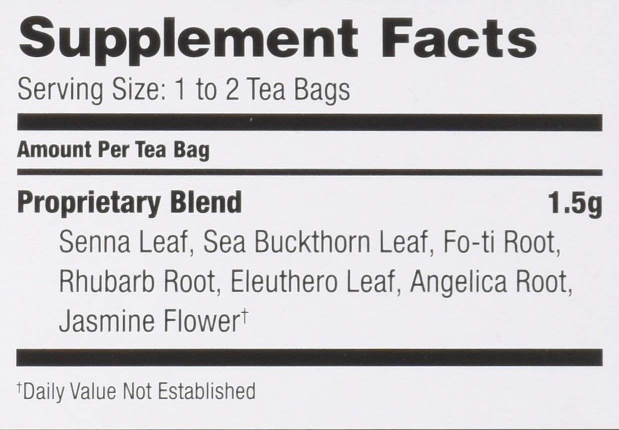20 tea bags for convenient cleansing