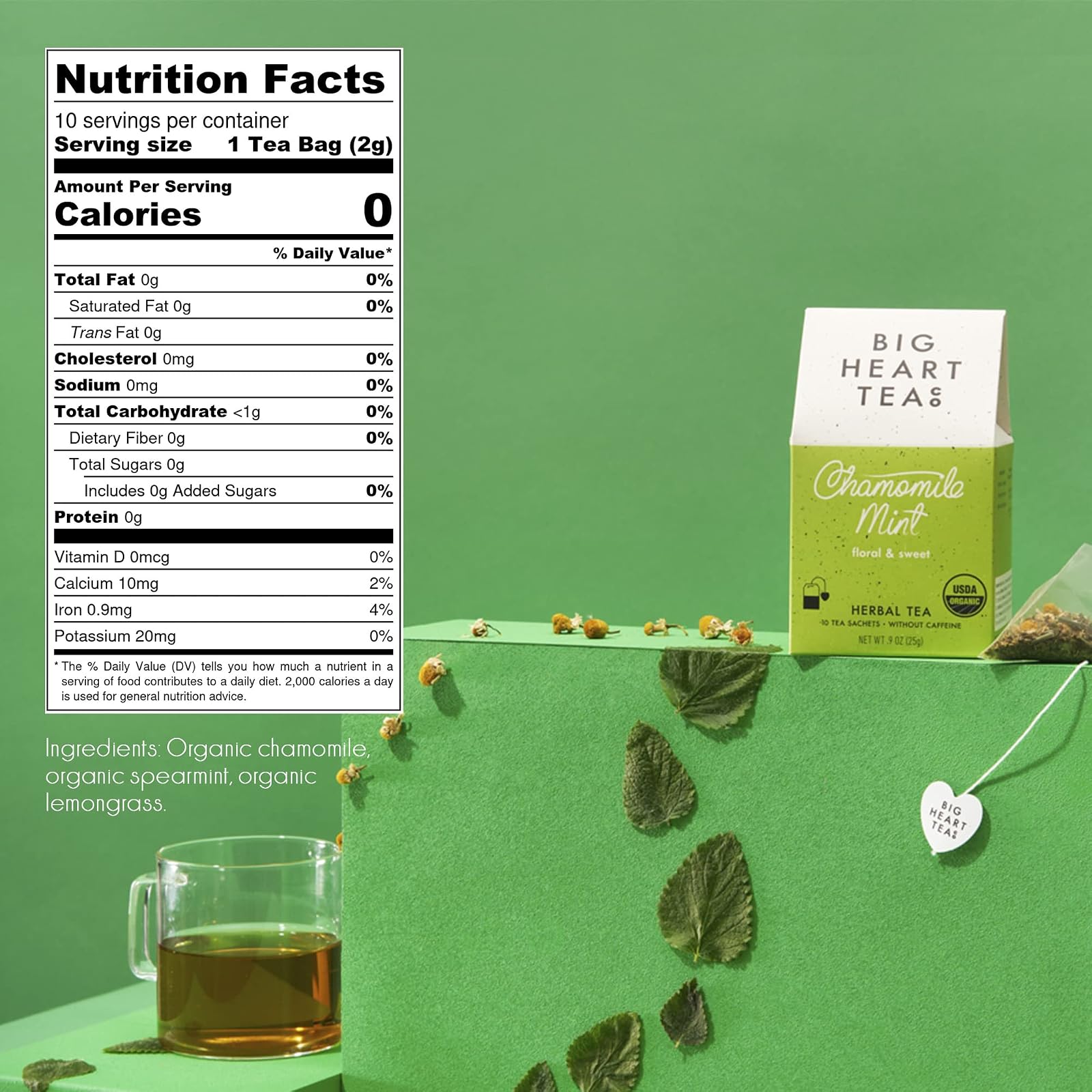 20 tea bags for daily enjoyment