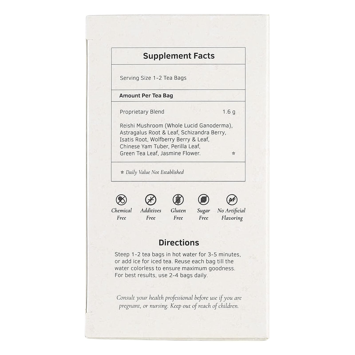 20 teabags of herbal liver support