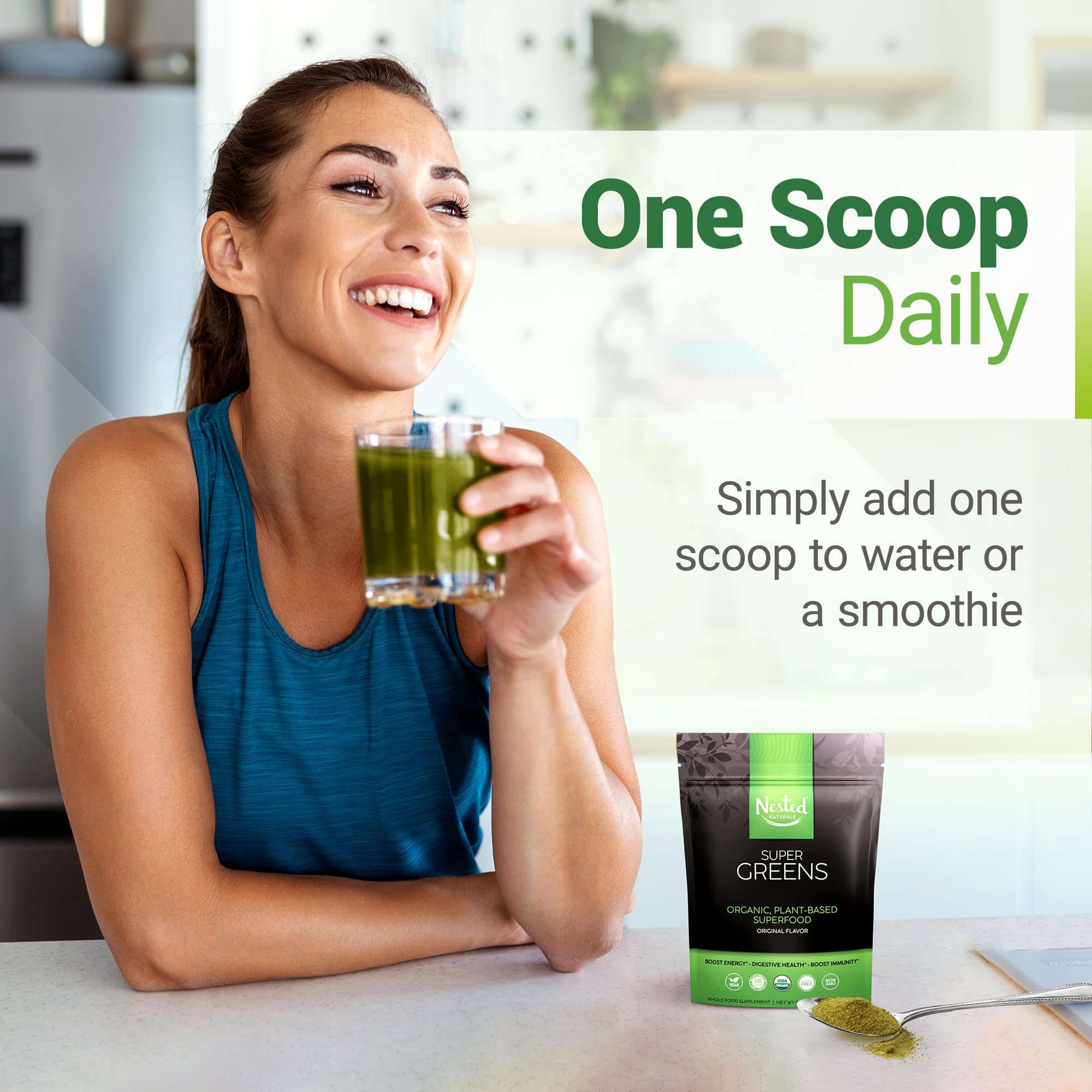 20+ whole foods spirulina blend
