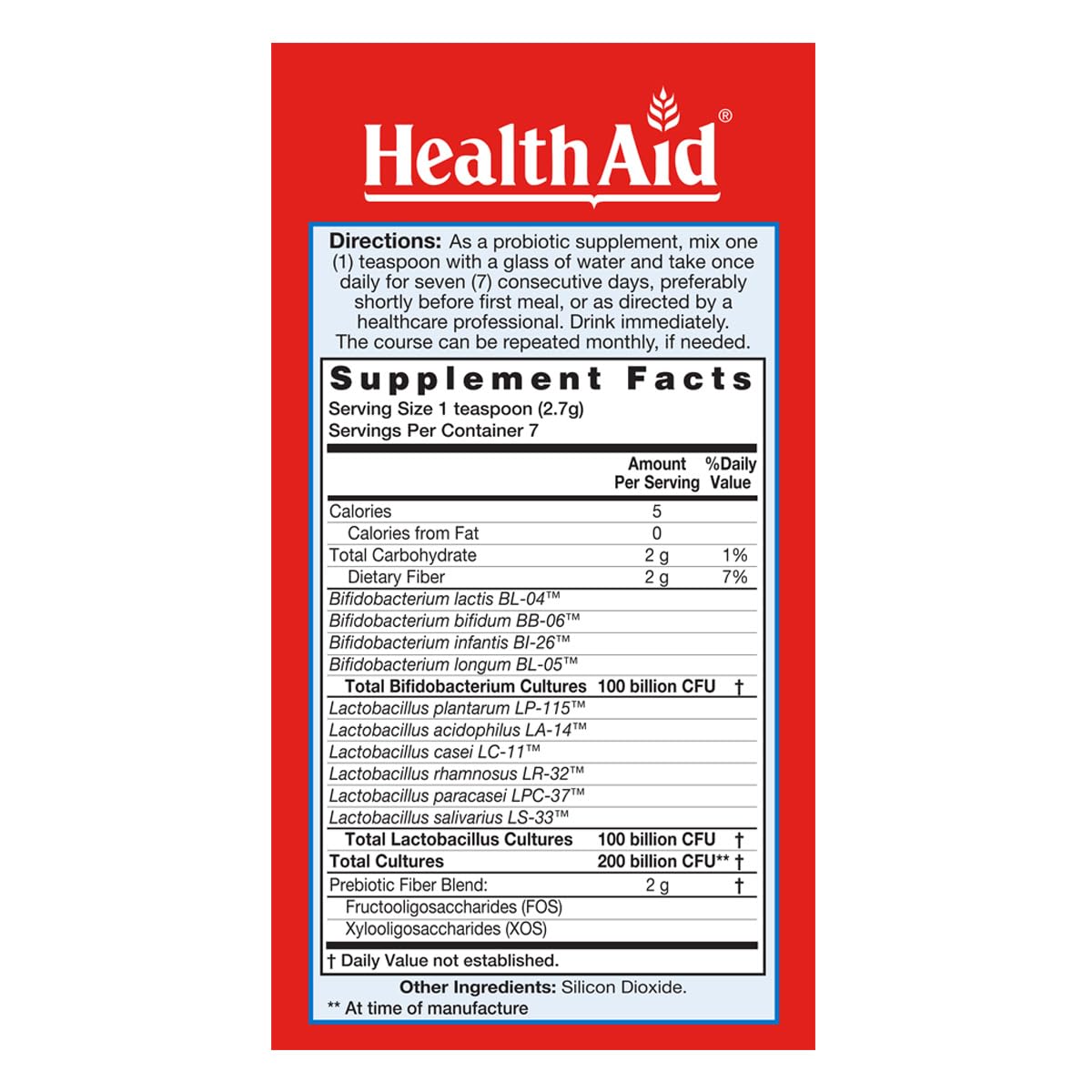 200 billion CFU probiotic supplement