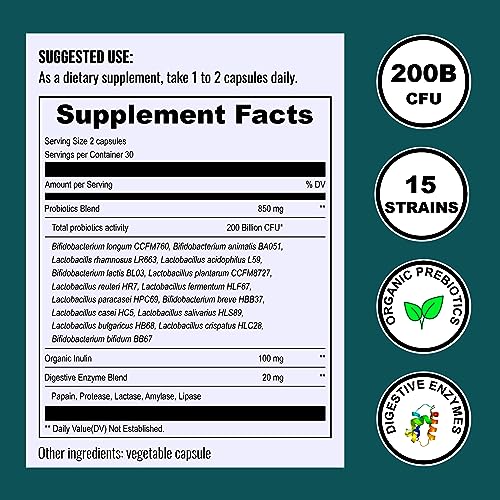 200 billion CFUs probiotics benefits