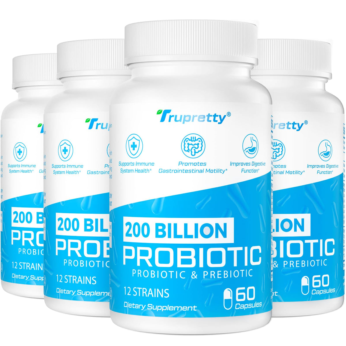 200 billion CFUs probiotics for gut health