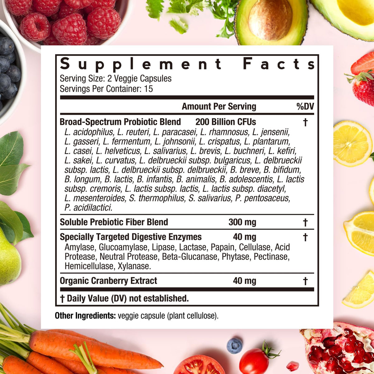 200 billion CFUs probiotics for women
