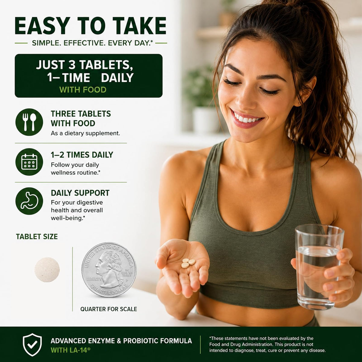 200 capsules for daily digestion aid