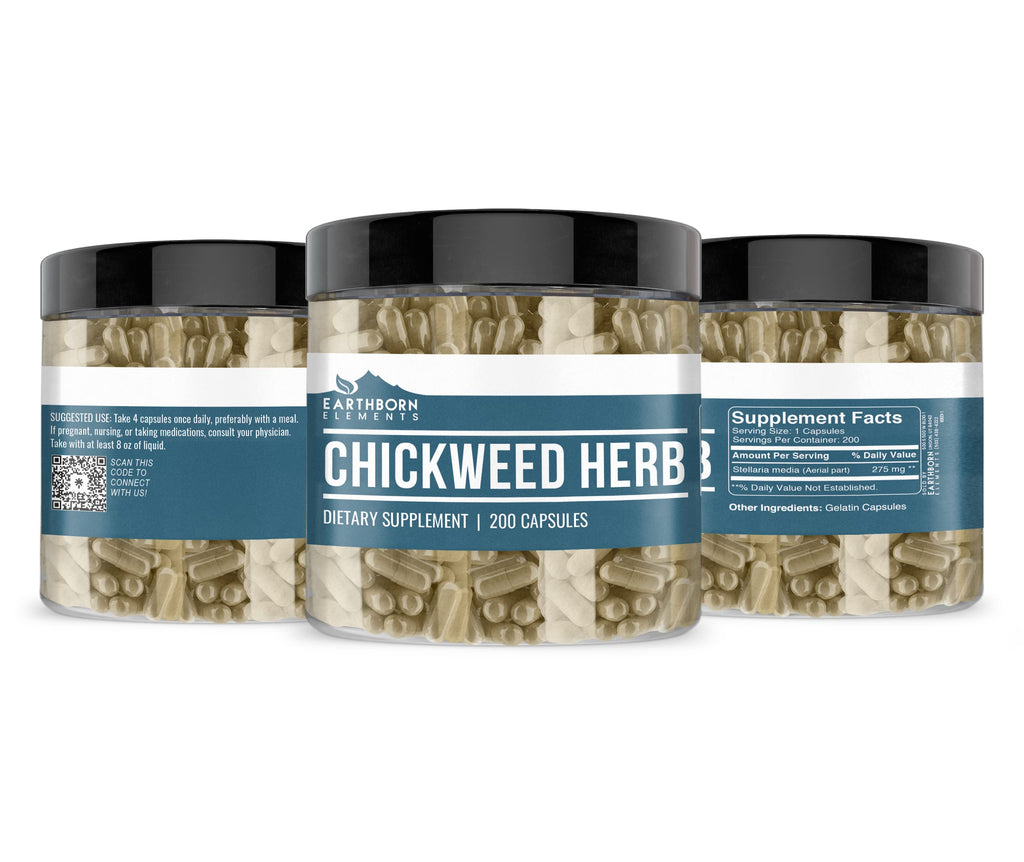 200 capsules of chickweed herb