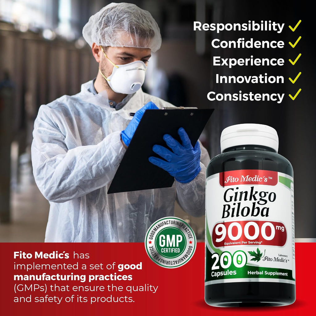 200 capsules of ginkgo biloba extract