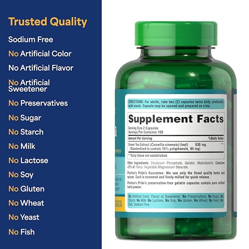 200 capsules of green tea extract