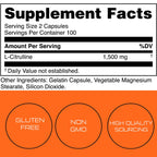 200 capsules of L-Citrulline for endurance