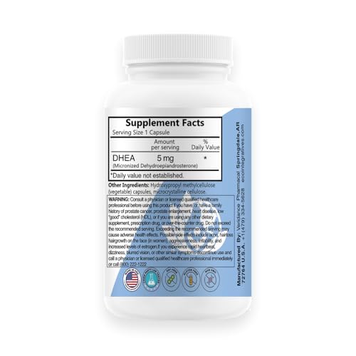 200 capsules of micronized DHEA