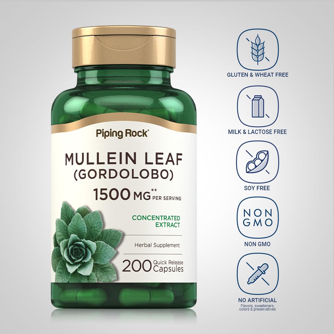 200 capsules of mullein extract