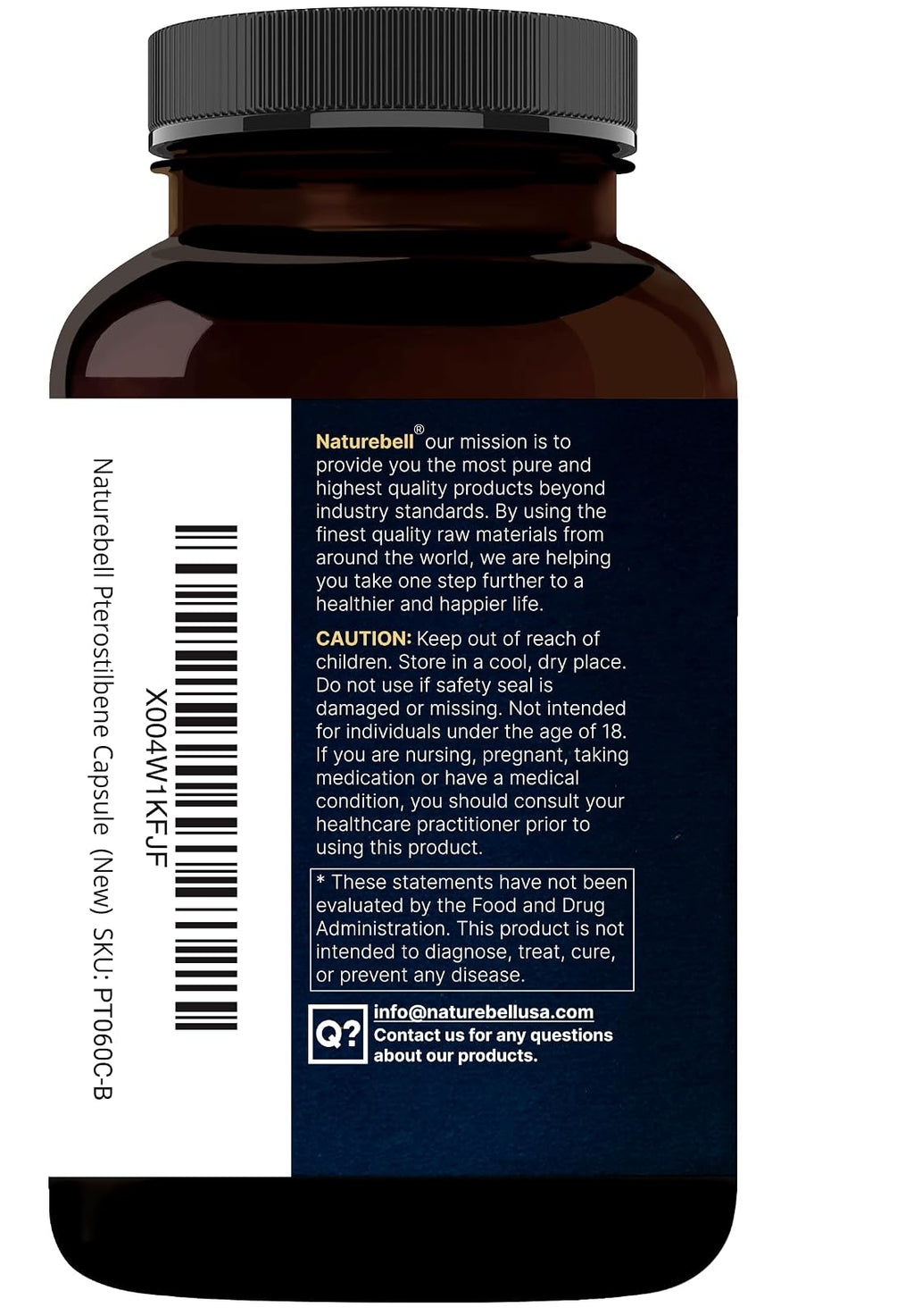 200 capsules of NatureBell Pterostilbene