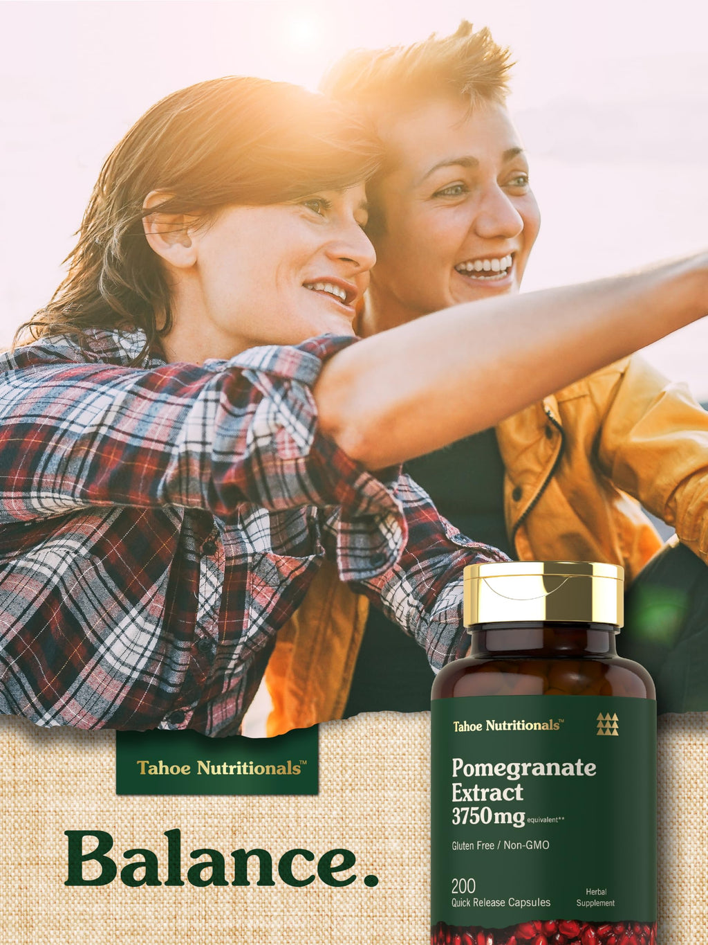 200 capsules of pomegranate extract