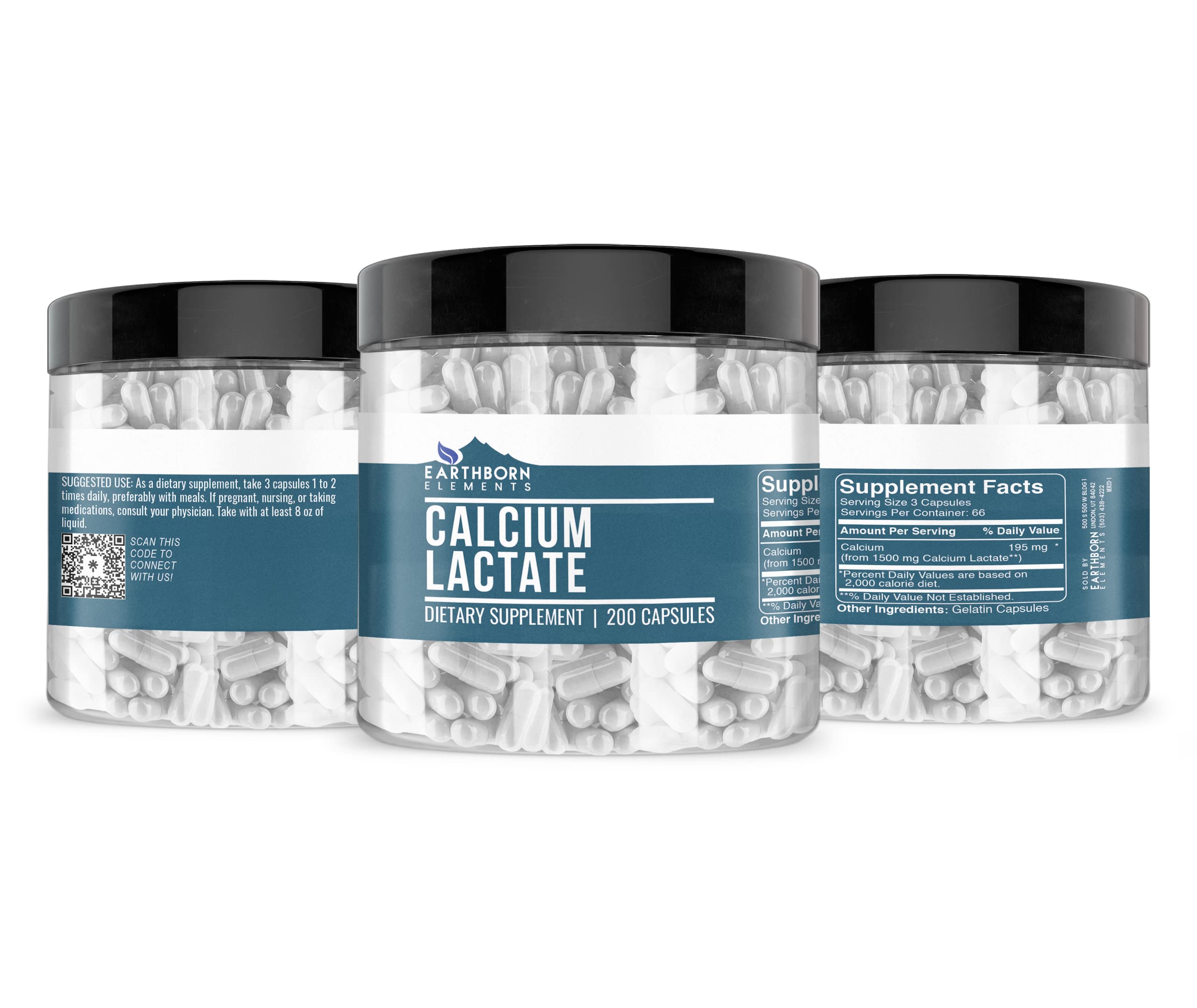 200 capsules of premium calcium supplement