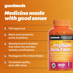 200 capsules of psyllium fiber