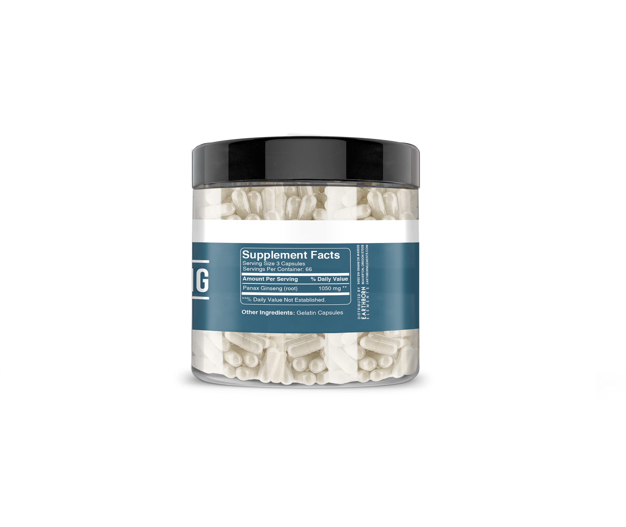 200 capsules of pure ginseng extract