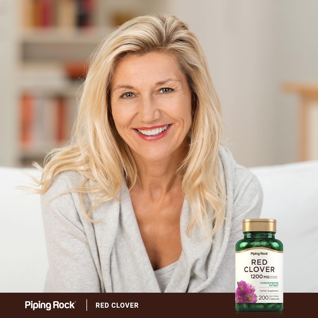 200 capsules of red clover extract