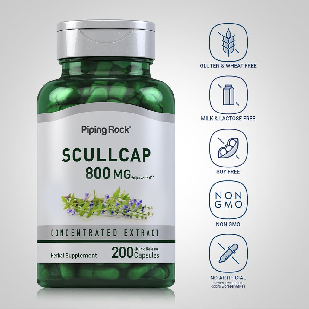 200 capsules of scullcap herb